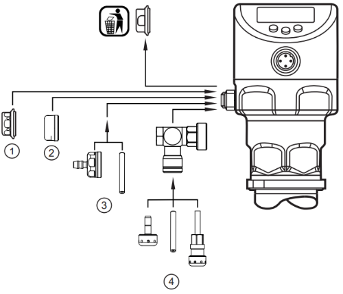 PI sanitary pressure transmitters | Installation guidelines - ifm