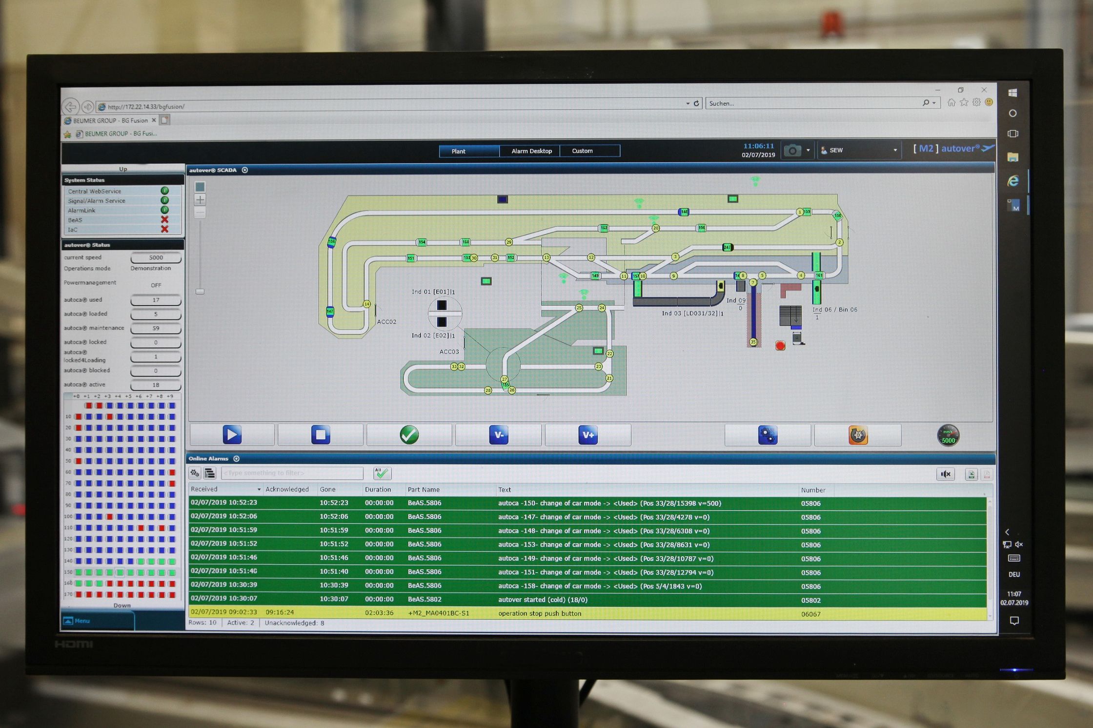 Report di applicazione: BEUMER - Controllo di sicurezza 3D per sistemi ...