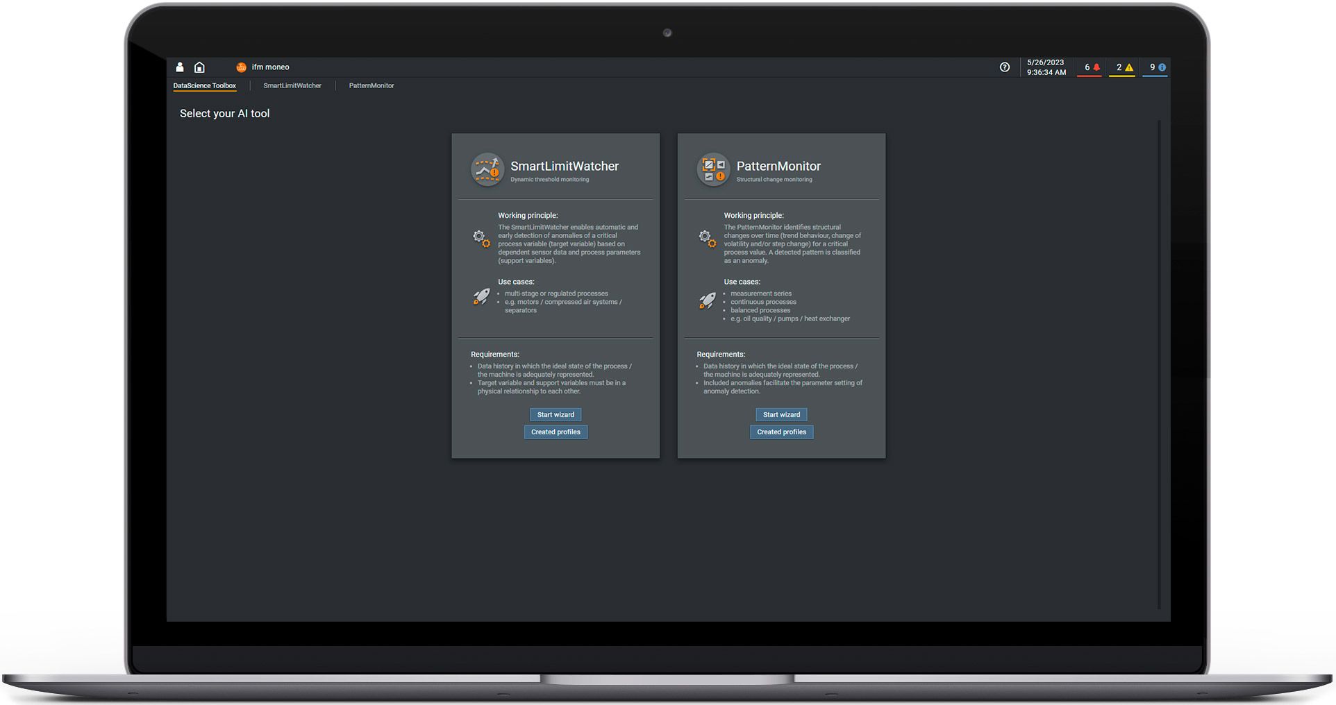 moneo DataScience Toolbox: the intelligent tool kit - ifm