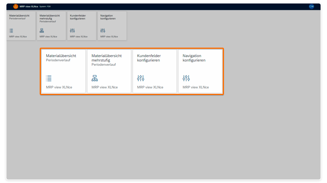 MRP view XLNce: Central control unit in SAP Public Cloud - ifm