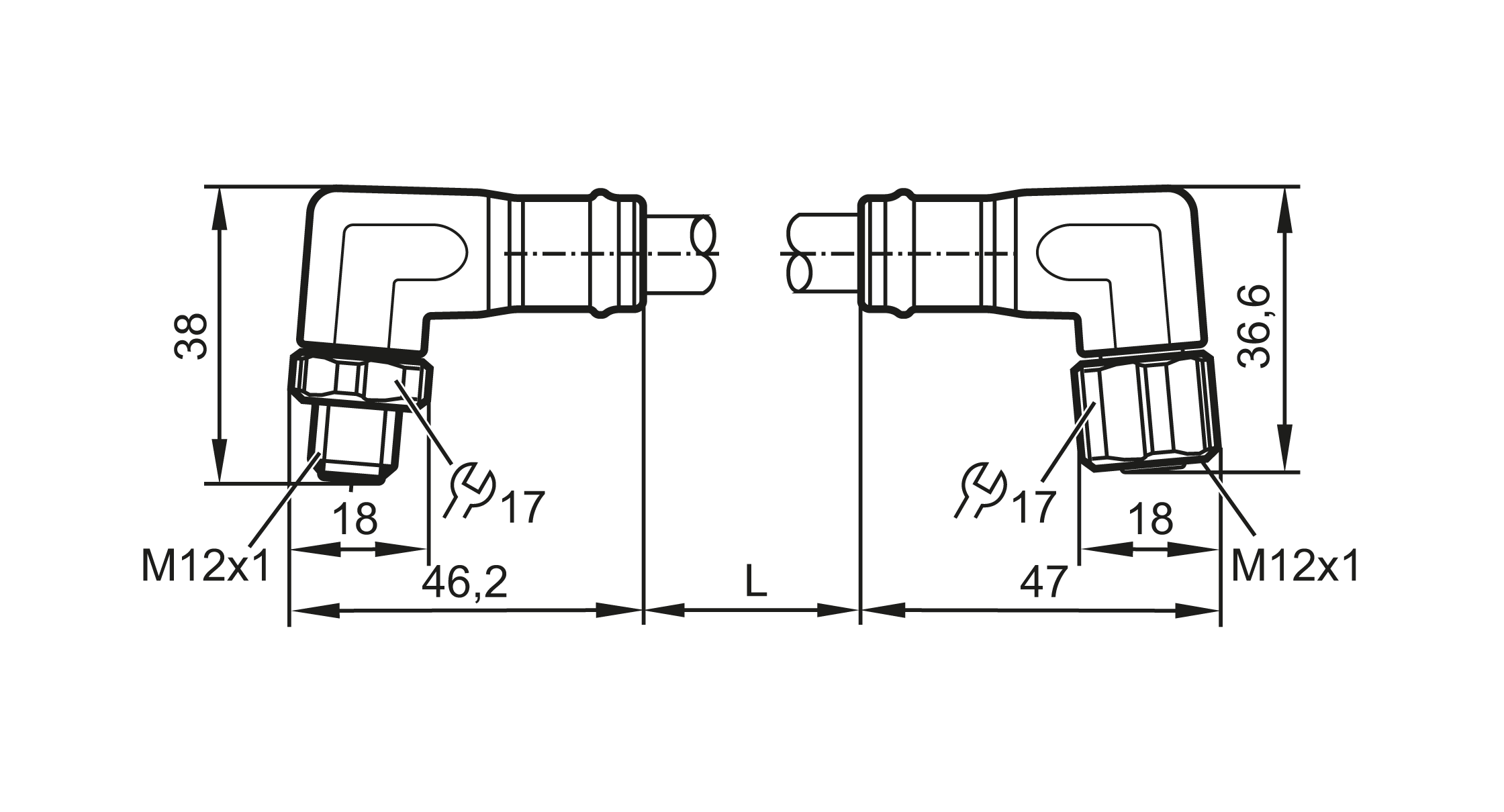 Power for wet and hygienic areas: ecolink M12, L-coded - ifm