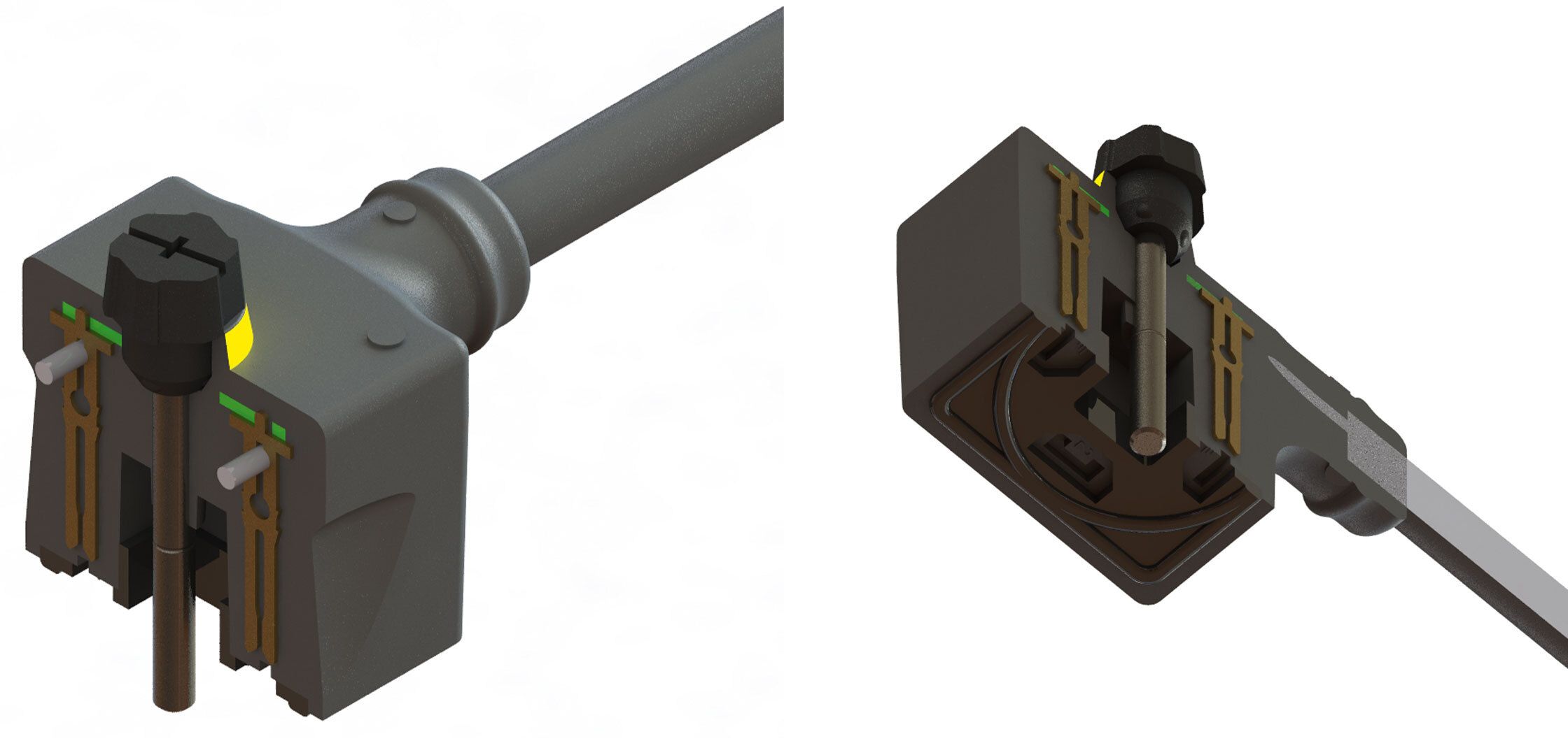 Conector de válvula DIN A com tecnologia ecolink - ifm