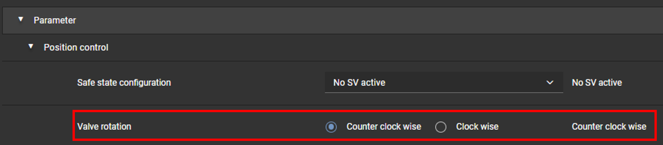 MVQ valve positioner: Device configuration - ifm
