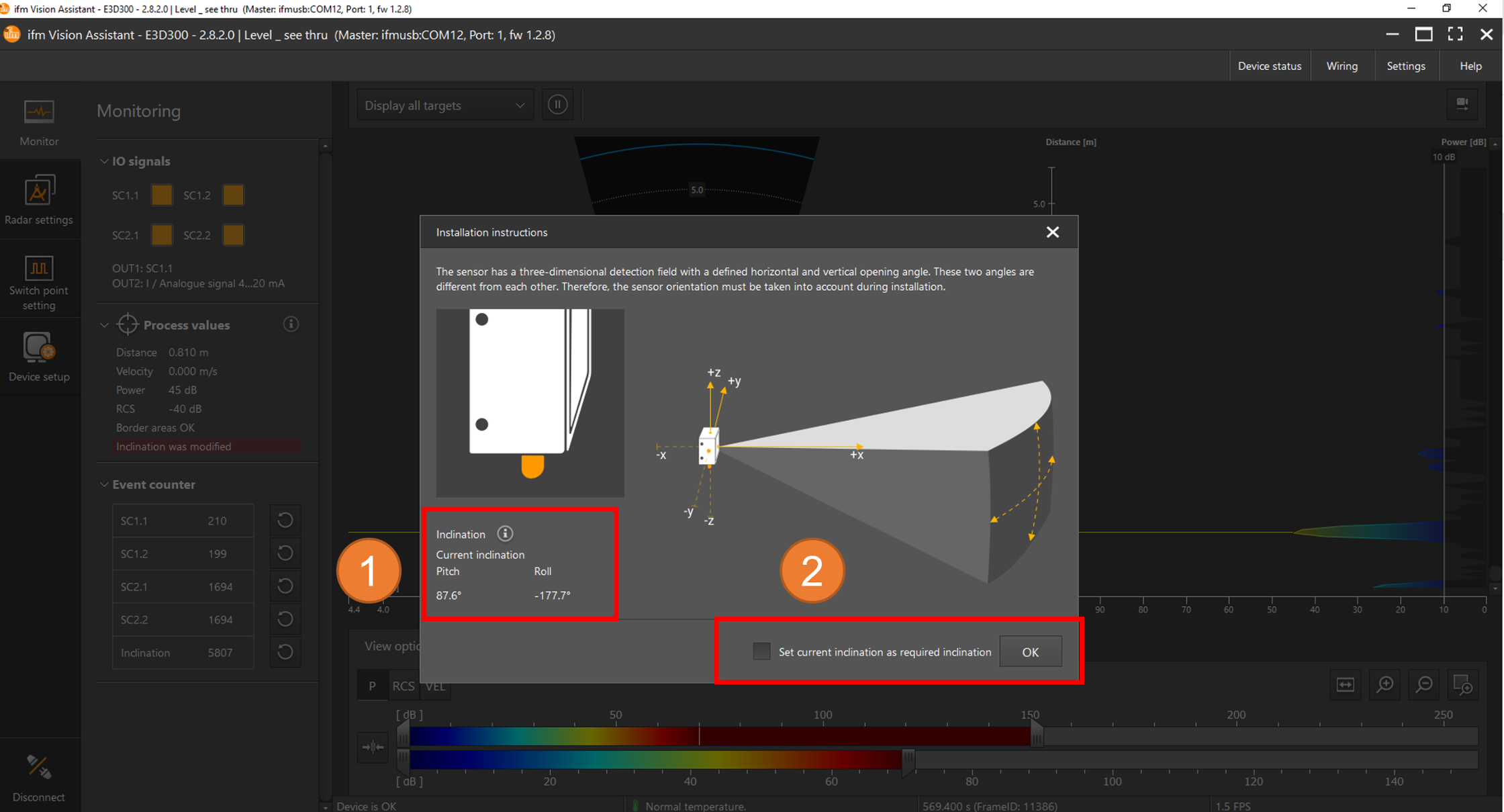 Easy device configuration for R1D radar distance sensor - ifm