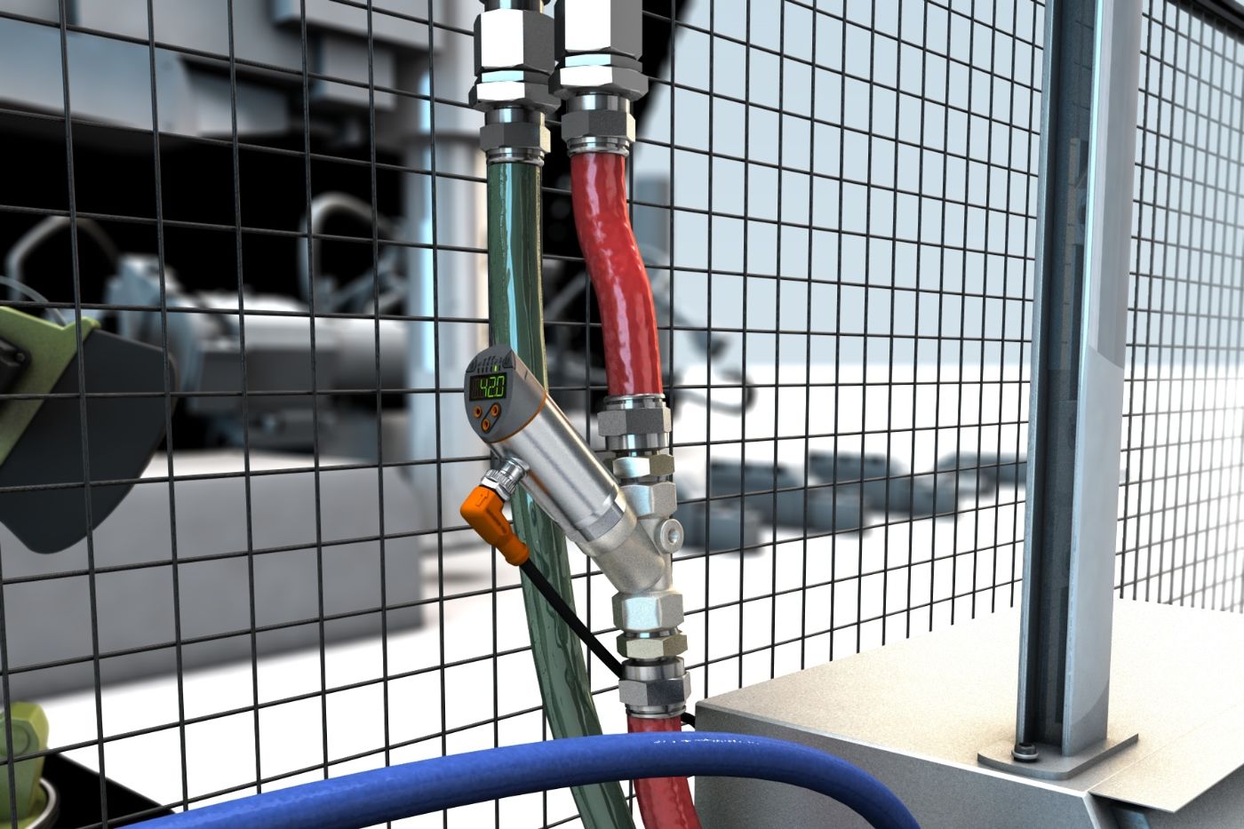 Monitoring the cooling water on welding stations - ifm