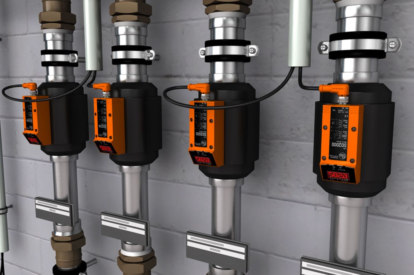 Detection of compressed air in main supply lines - ifm