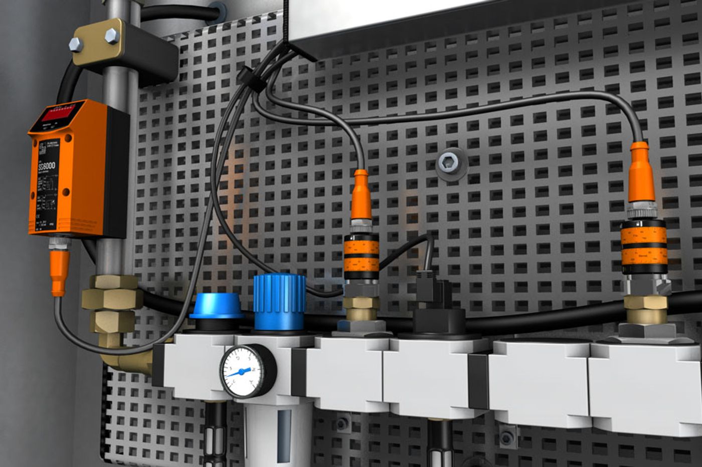 Compressed air monitoring in the maintenance unit - ifm