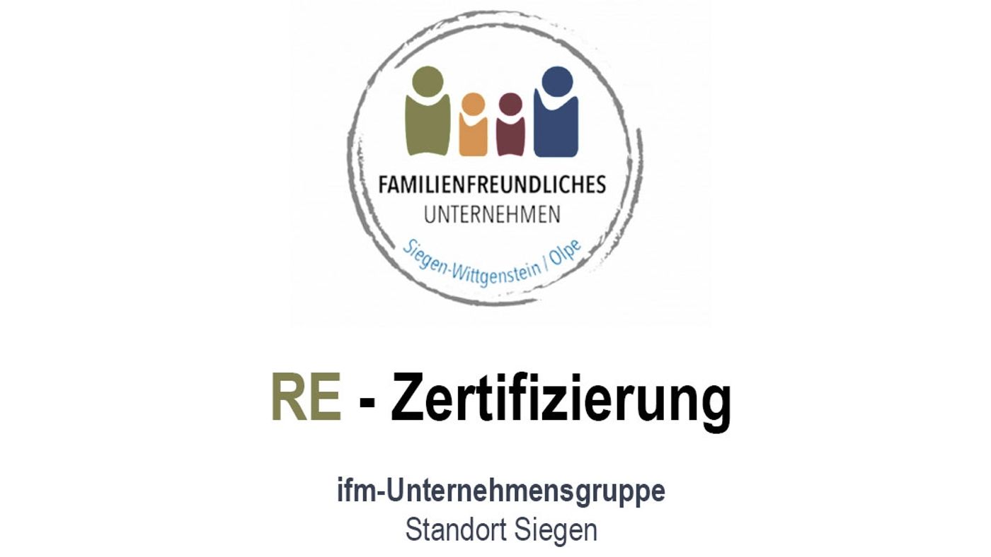 2. Auszeichnung als familienfreundliches Unternehmen - ifm