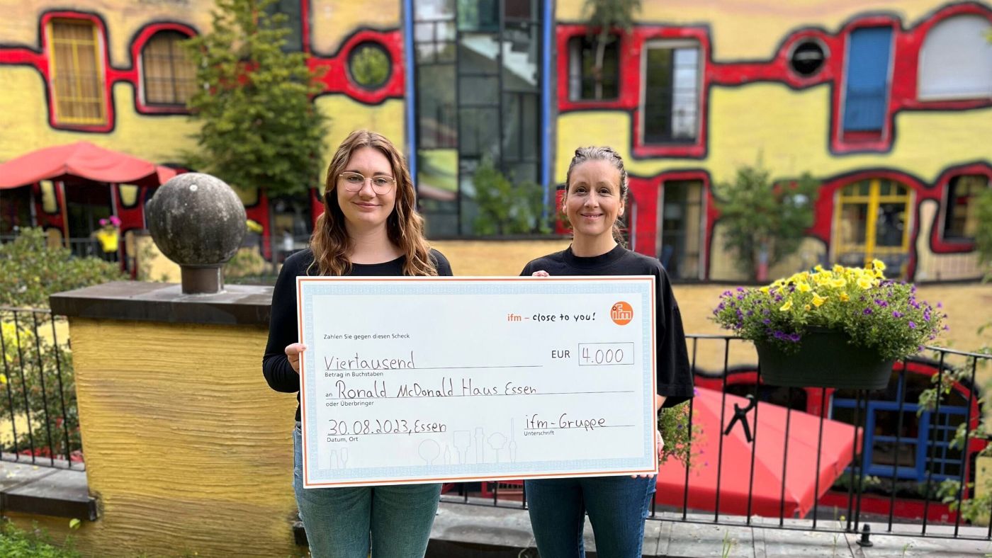 ifm-Spende geht an das Ronald McDonald Haus in Essen - ifm
