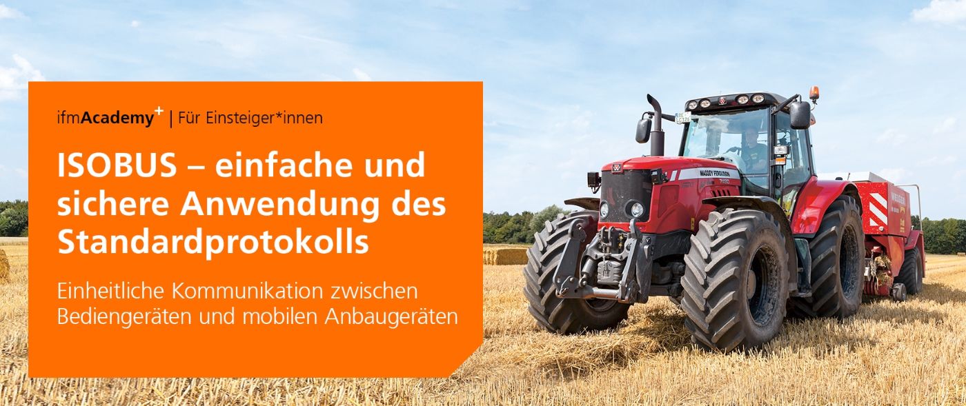 ifm Academy+ für Einsteiger*innen: ISOBUS - ifm