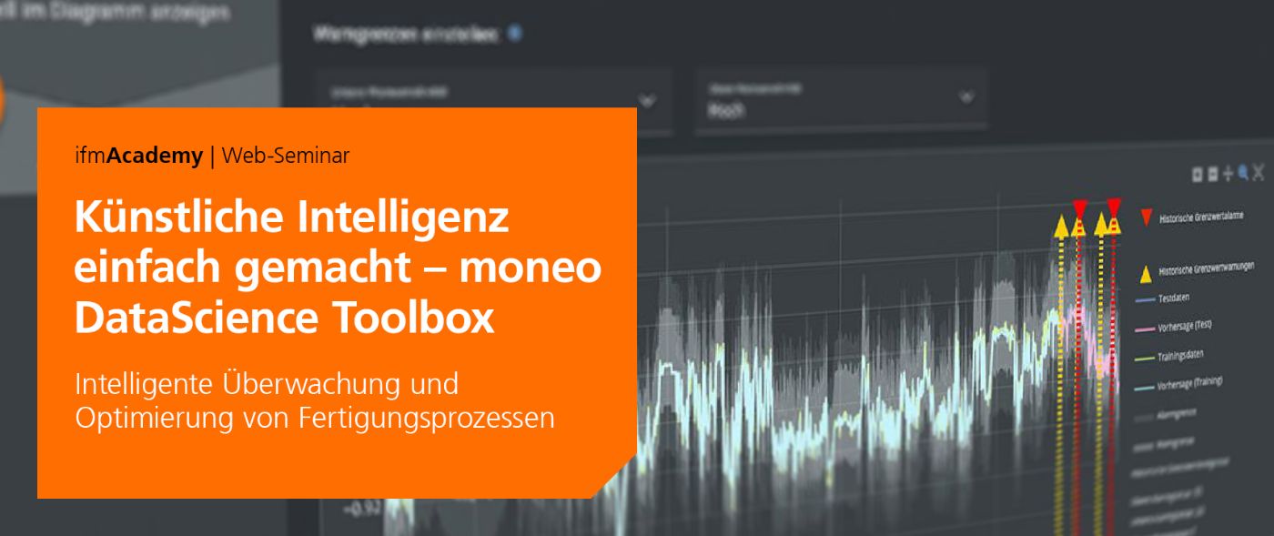 Web-Seminar on demand: moneo DataScience Toolbox - ifm