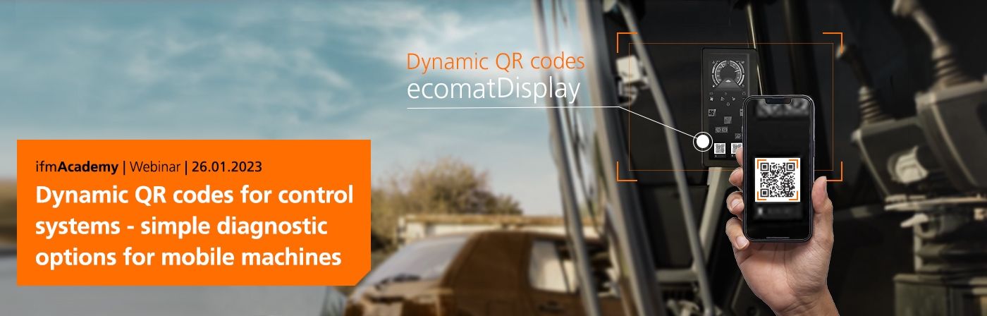 Webinar on demand: Dynamic QR codes for control systems - ifm