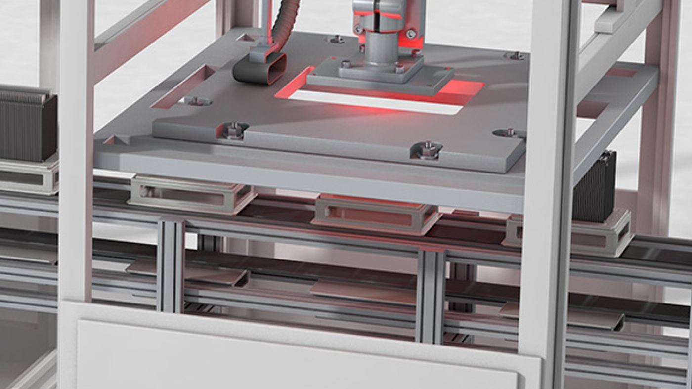 Positioning of the workpiece carrier - ifm