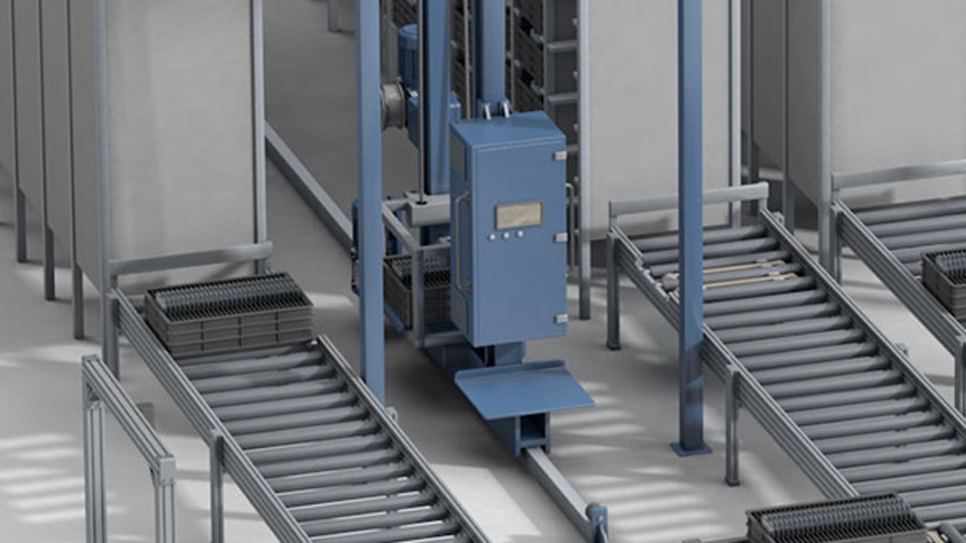 Object and position detection in the goods carrier - ifm