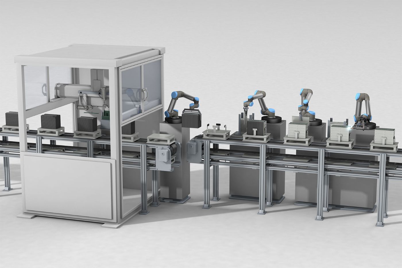 Assembly of the circuit board and the housing of a battery module - ifm