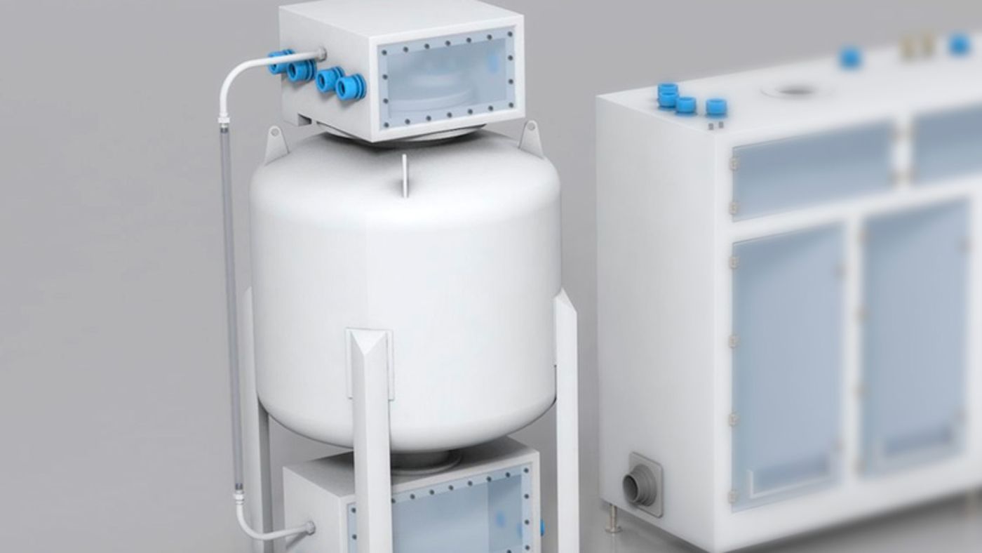 Chemical tank level measurement - ifm