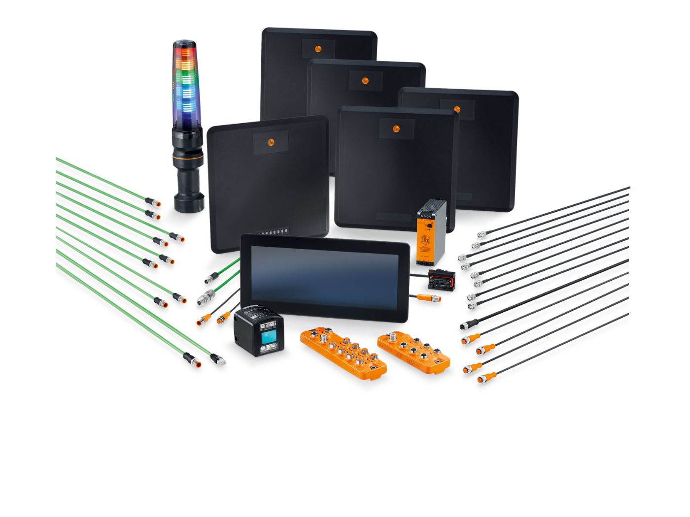 Complete set: product detection for incoming and outgoing goods - ifm