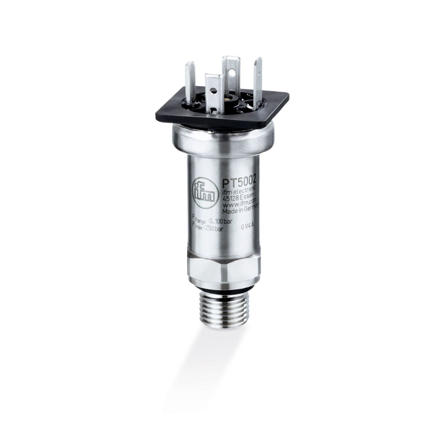 Small pressure transmitters with integrated DIN valve plug - ifm