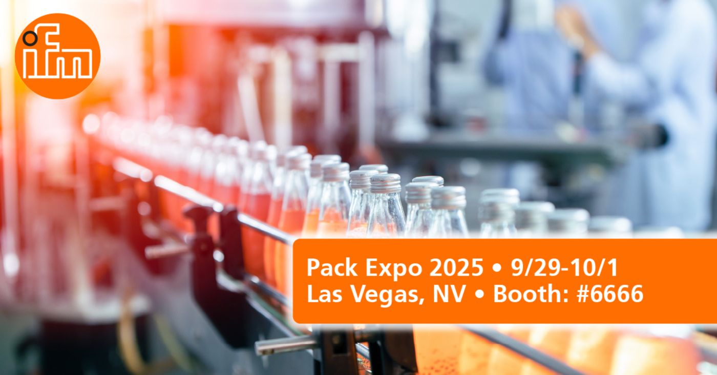 ifm Showcases Connected Machines at Pack Expo 2025 - ifm