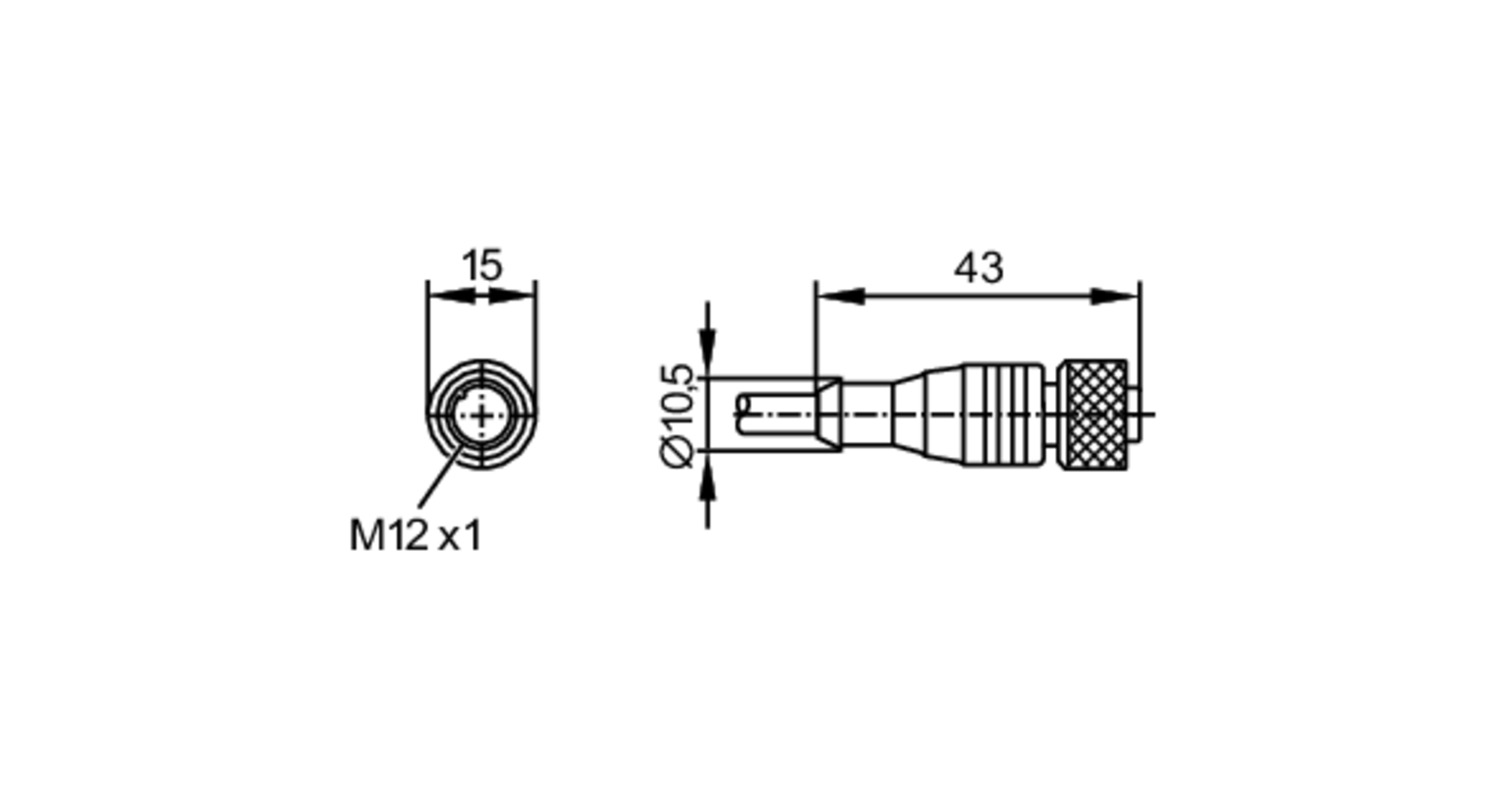 E10302 - Connecting cable with socket - ifm