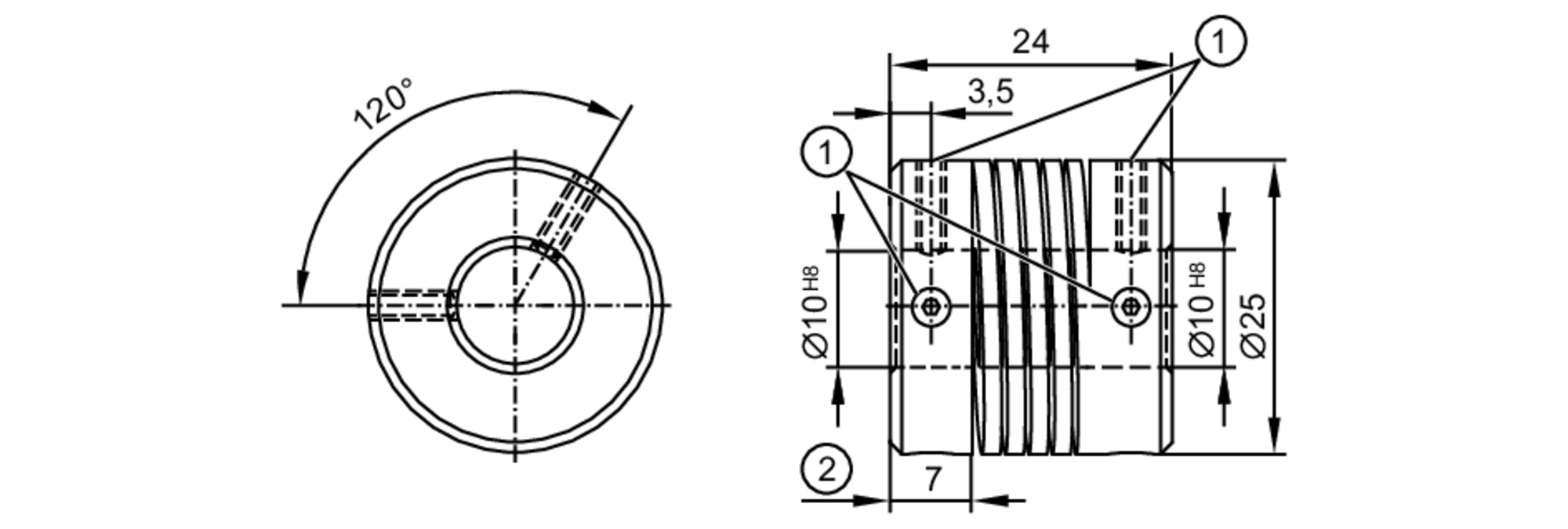 E60022 - Acoplamiento flexible para encóders - ifm