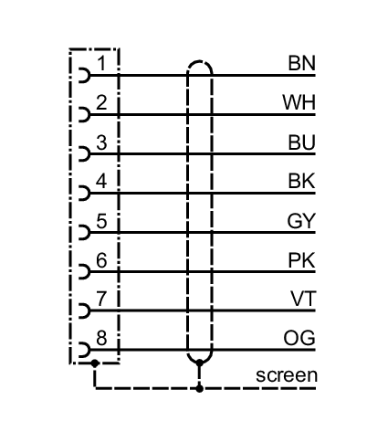 E12404 - Connecting cable with socket - ifm