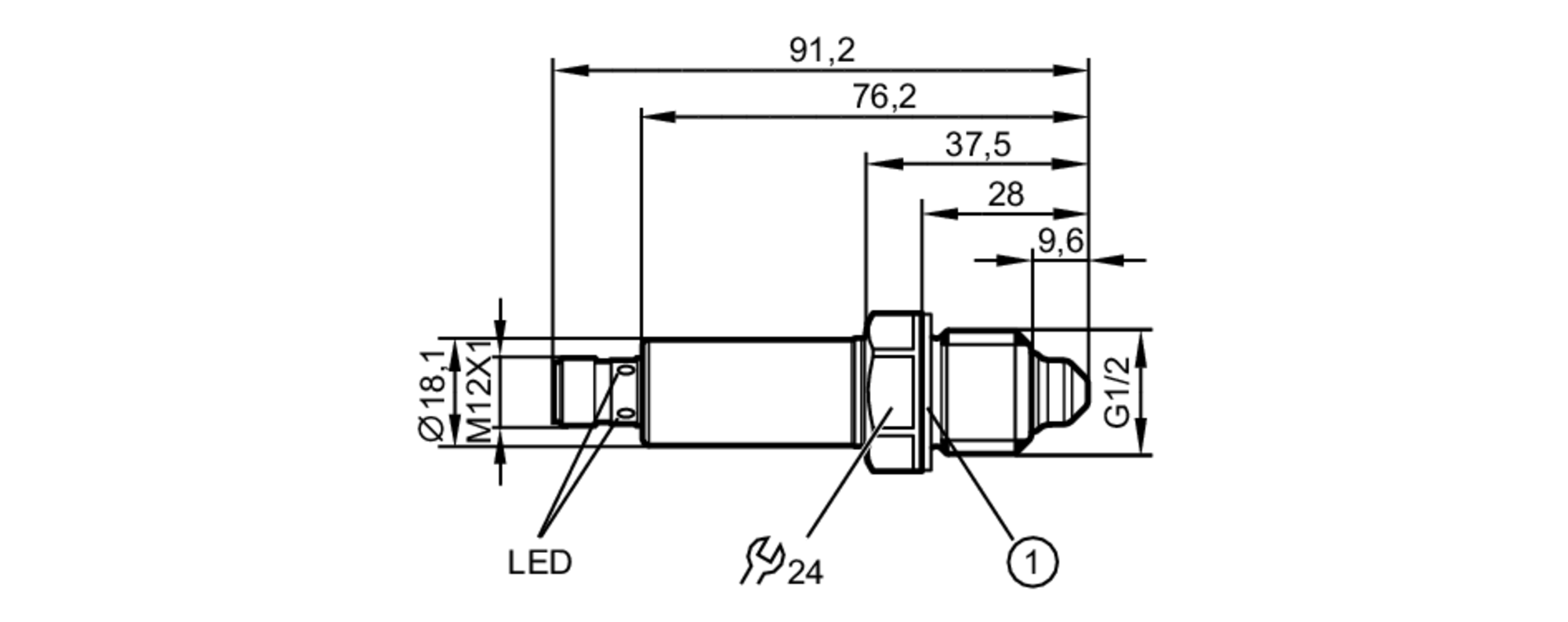 LMC110 - Sensor for point level detection - ifm