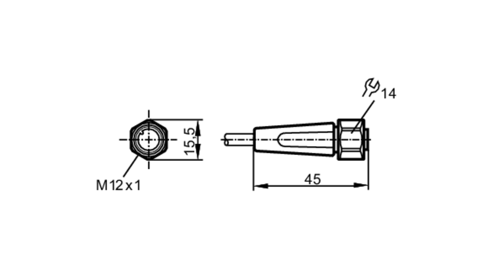 EVT003 - Connecting cable with socket - ifm