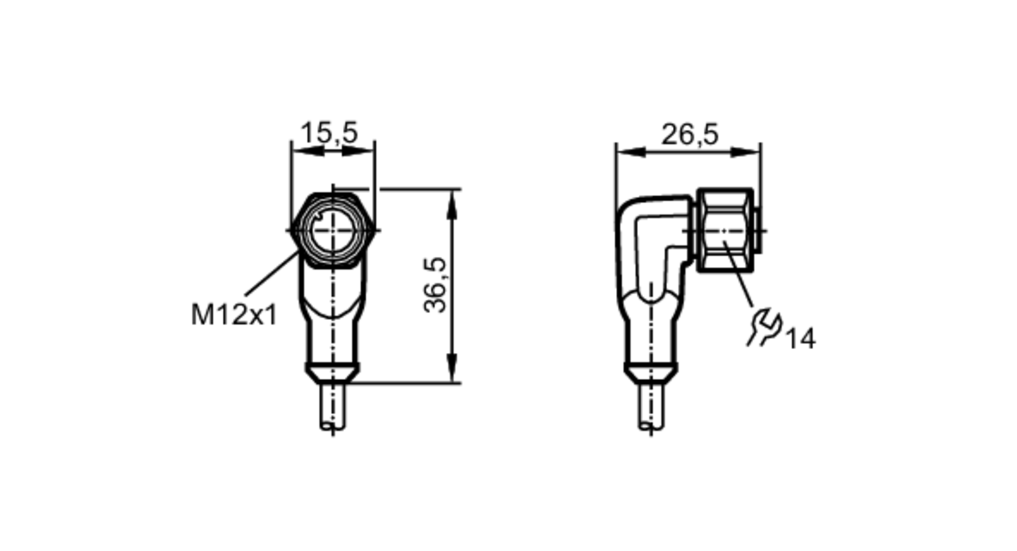 EVM006 - Connecting cable with socket - ifm