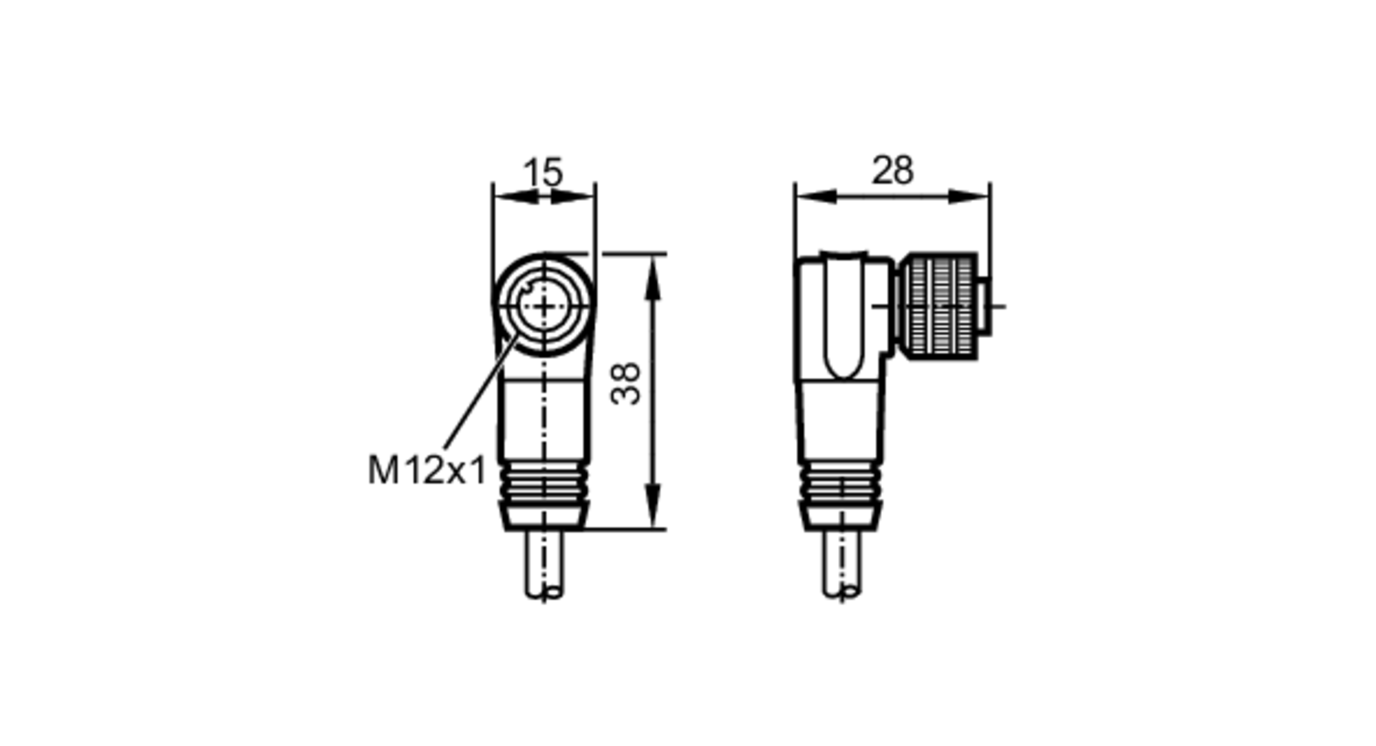 E12169 - Connecting cable with socket - ifm