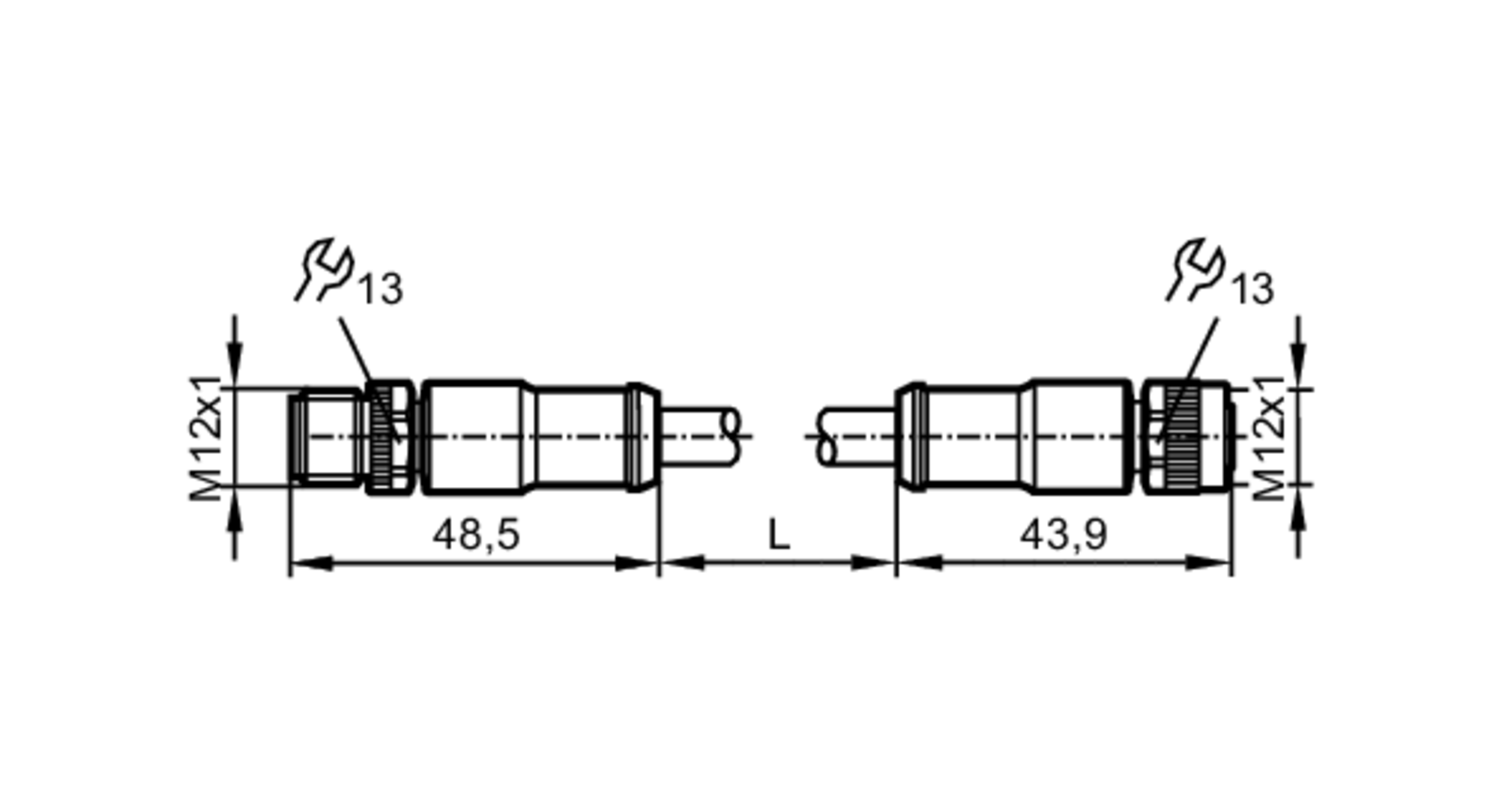 E11595 - Connection cable - ifm