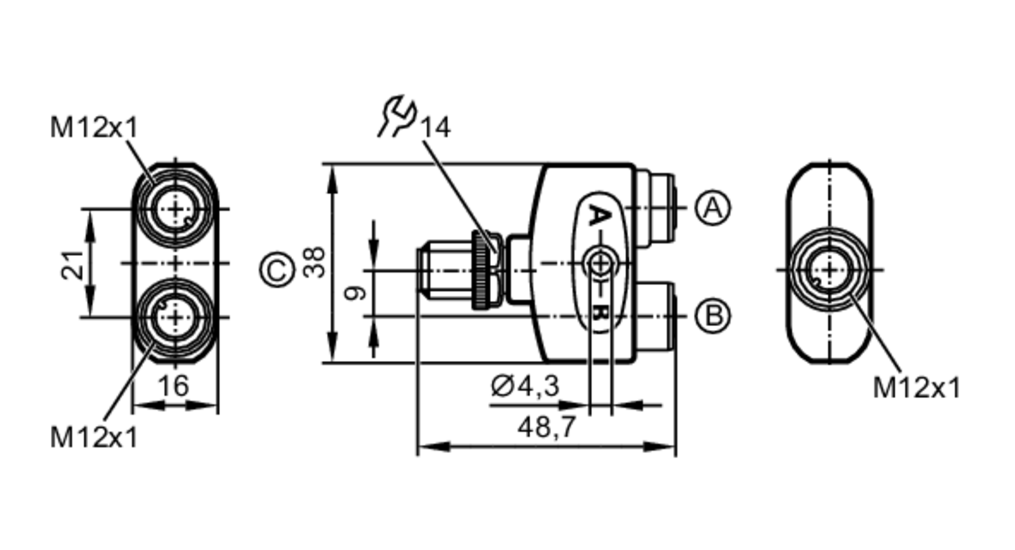 EBC114 - Y-splitter - ifm