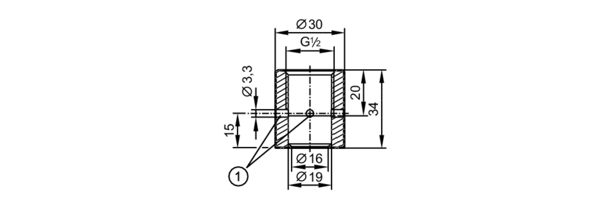 E43309 - Welding adapter for process sensors - ifm