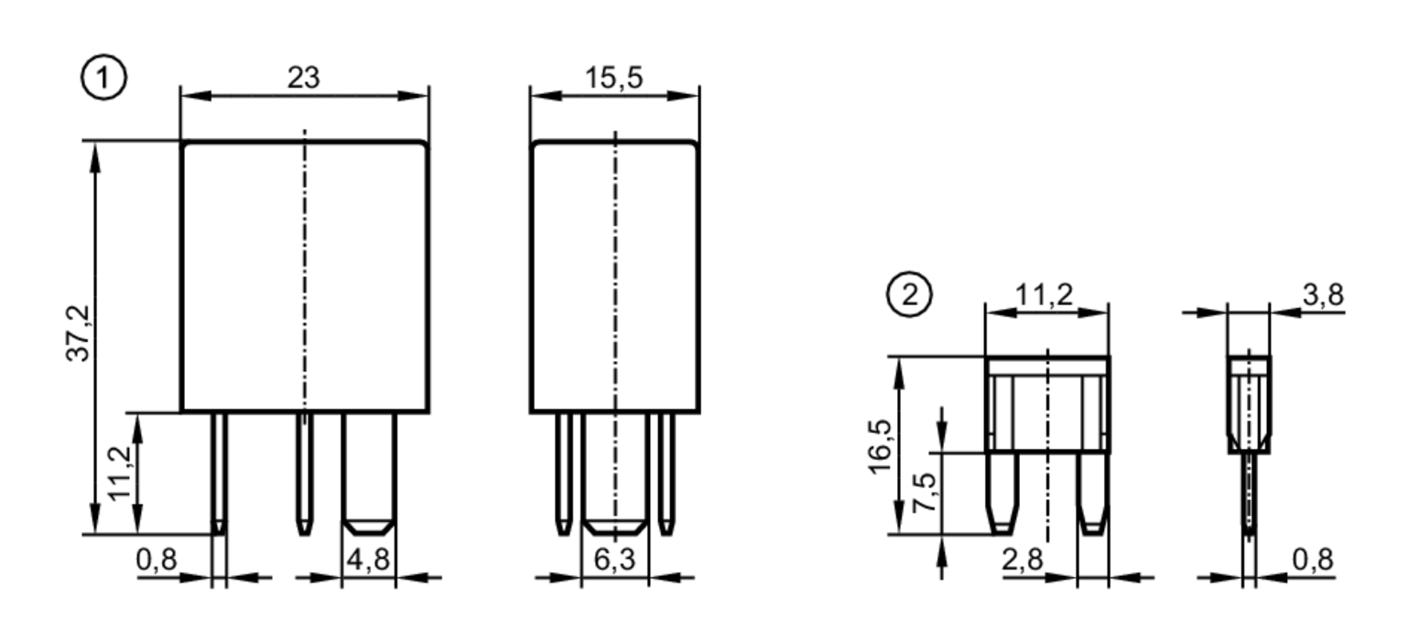 EC0466 - Set of relays and fuses - ifm