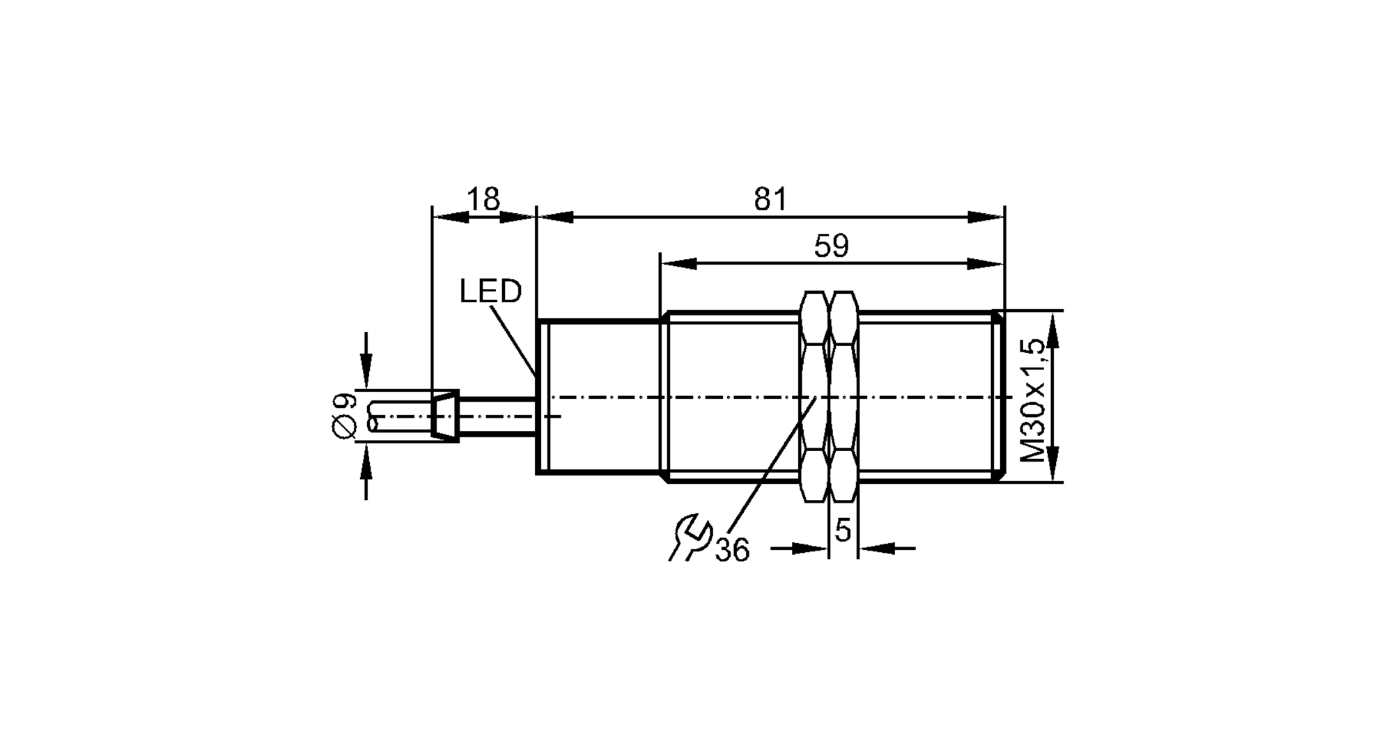 II0022 - Sensor indutivo - ifm