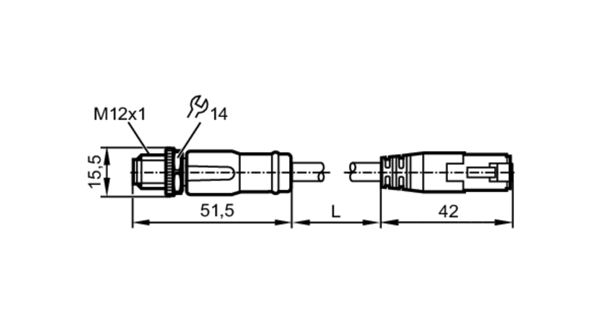 EVC928 - Ethernet connection cable - ifm