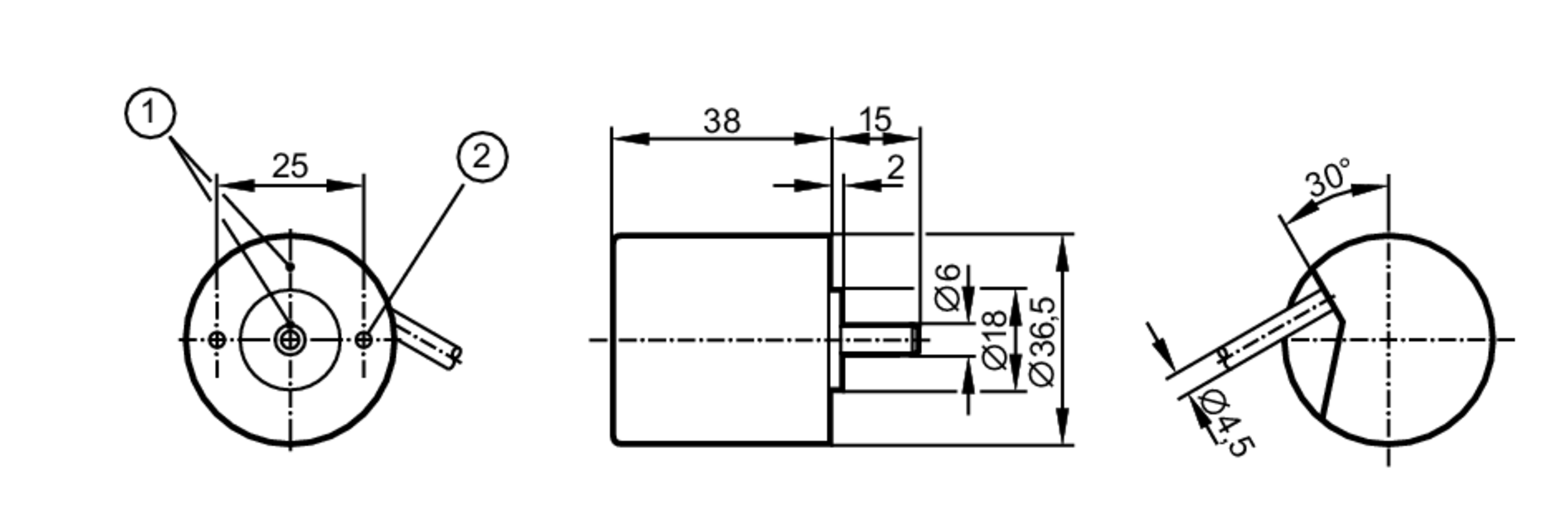 RB6059 - Inkrementaler Drehgeber mit Vollwelle - ifm