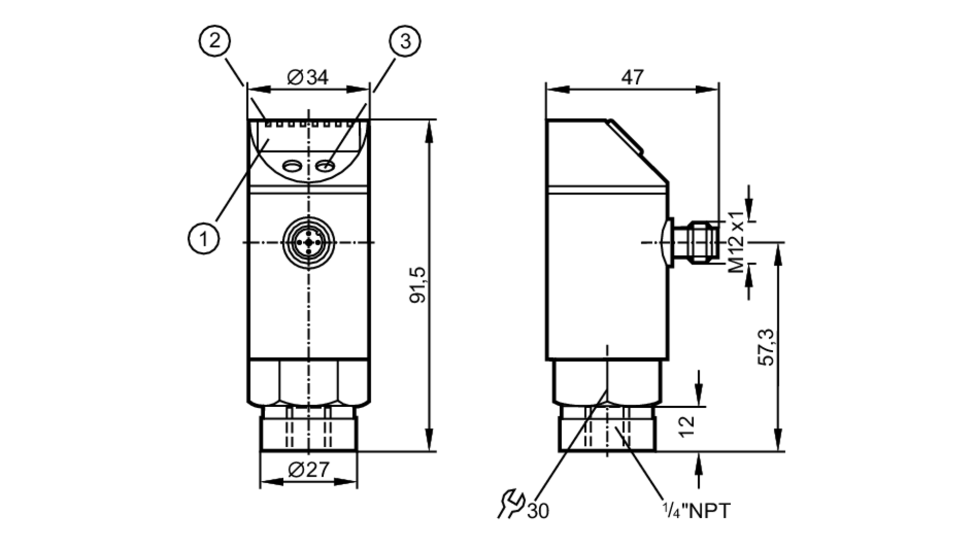 PN2223 - Sensor de presión con pantalla - ifm electronic