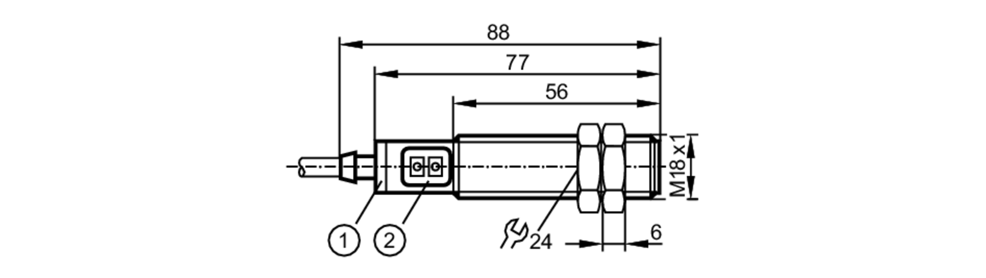 KG5067 - Detector capacitivo - ifm