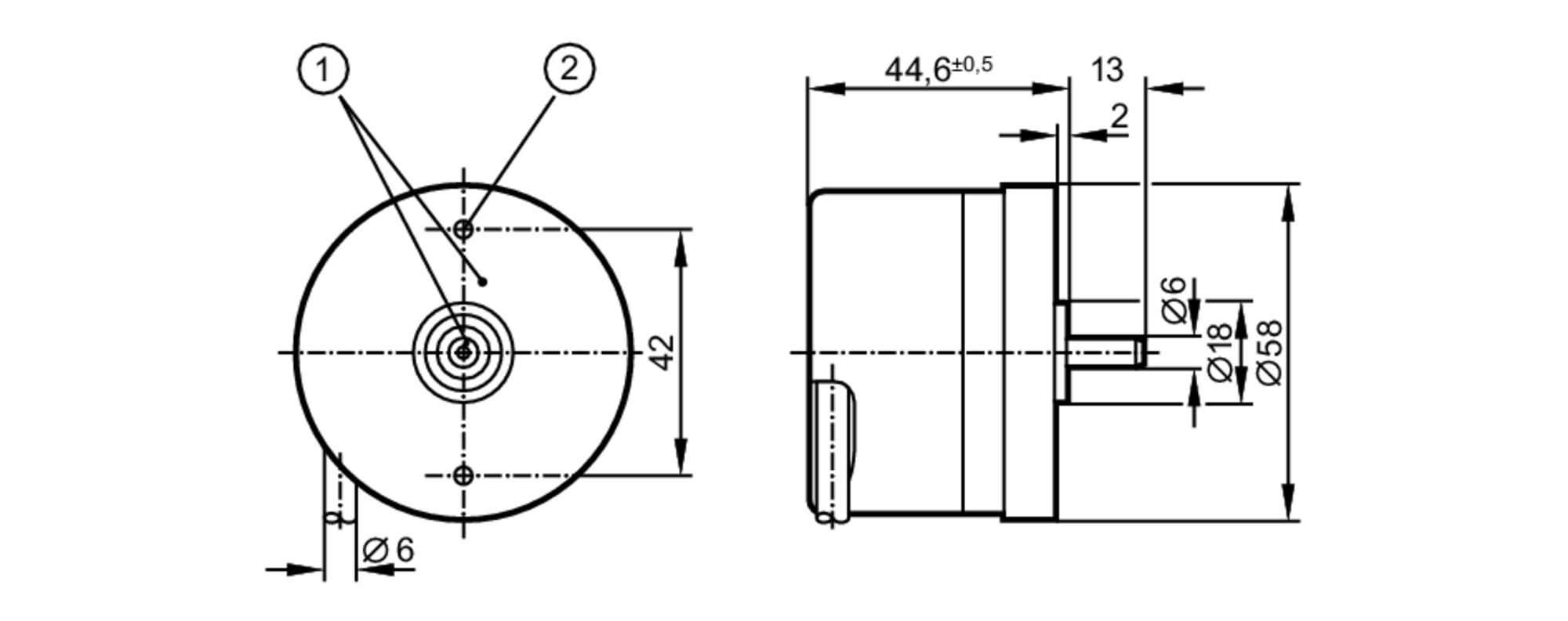 RC6010 - Inkrementaler Drehgeber mit Vollwelle - ifm