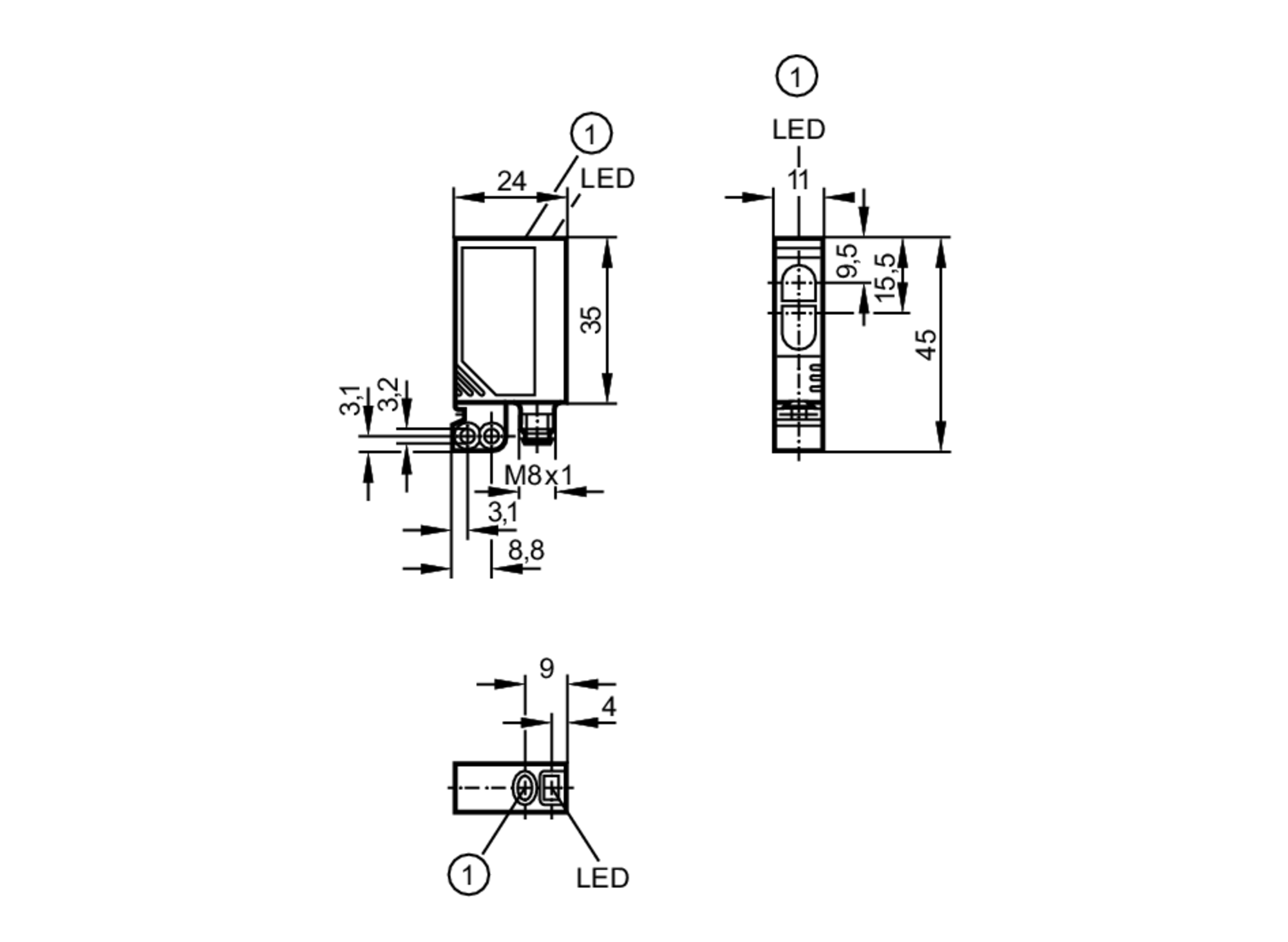 OJ5058 - Laser-Reflexlichttaster - ifm