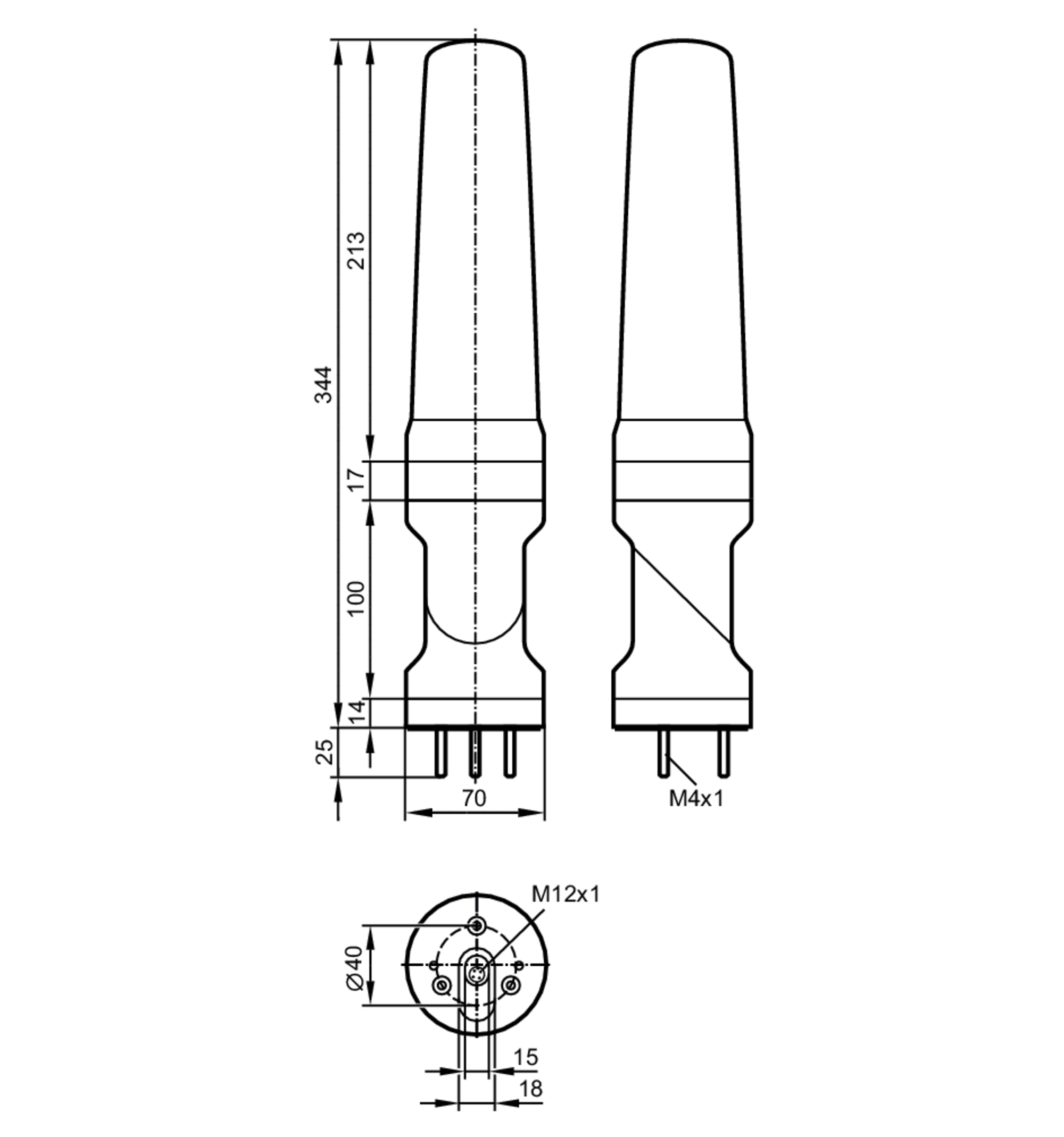 DV2500 - 5-Segment-Signalleuchte - ifm