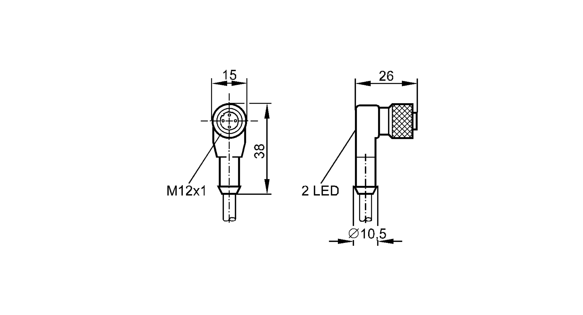 E10258 - Anschlusskabel mit Buchse - ifm