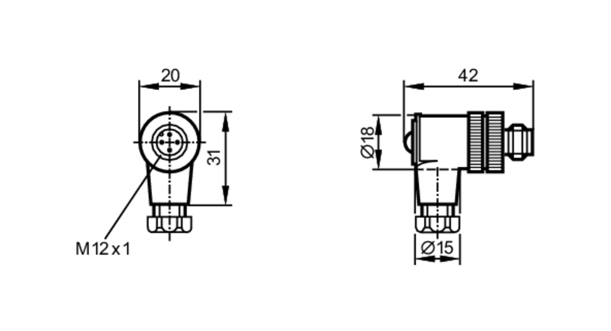 E10346 - Konfektionierbarer Stecker - ifm