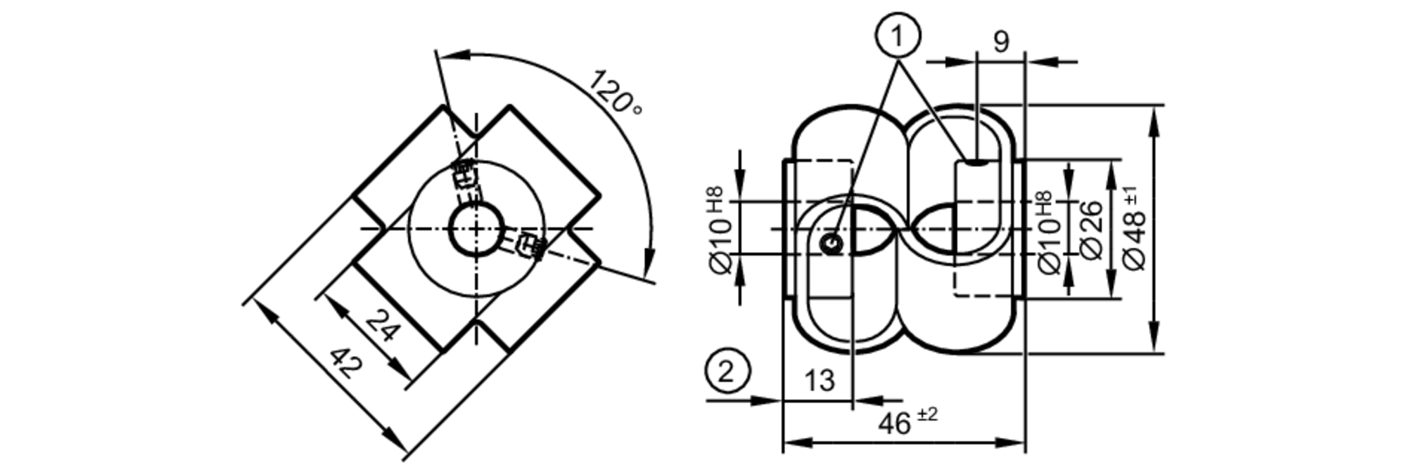 E61434 - Doppelschlaufen Kupplung - ifm
