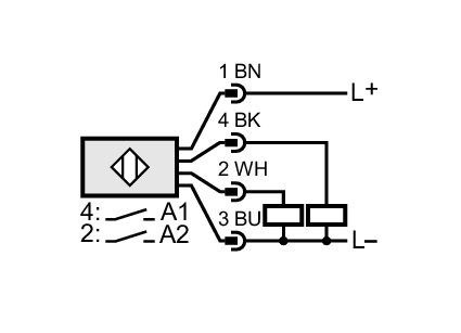 IN5225 - Inductive dual sensor for valve actuators - ifm