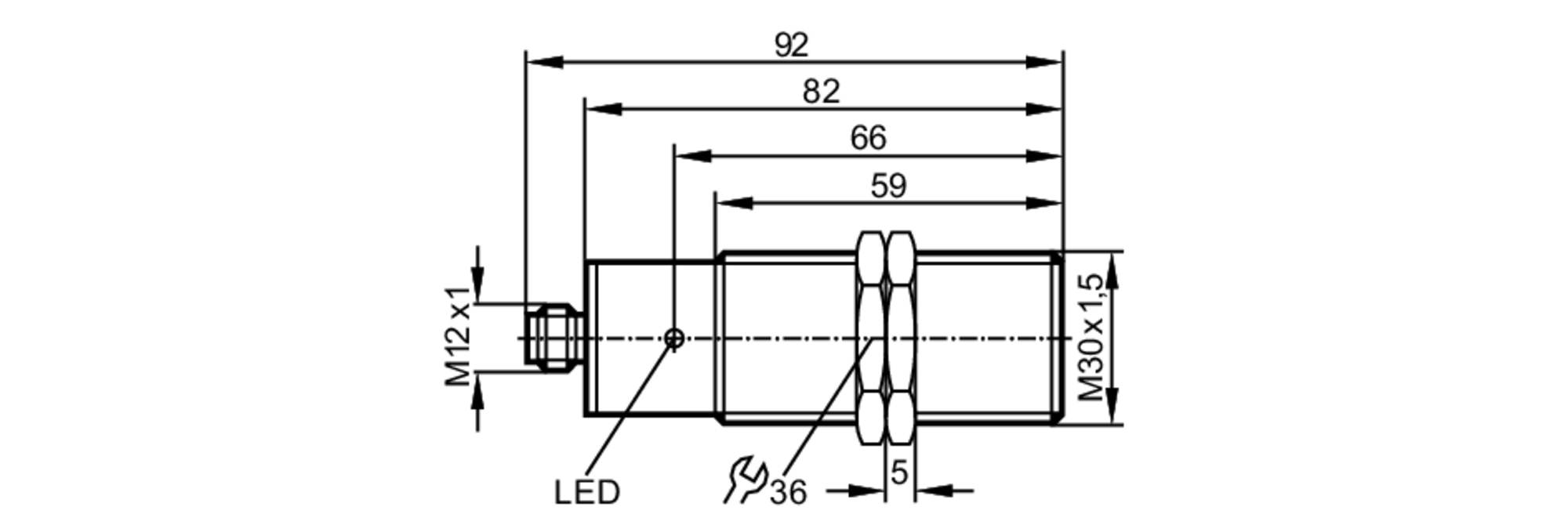II5751 - Inductive sensor - ifm