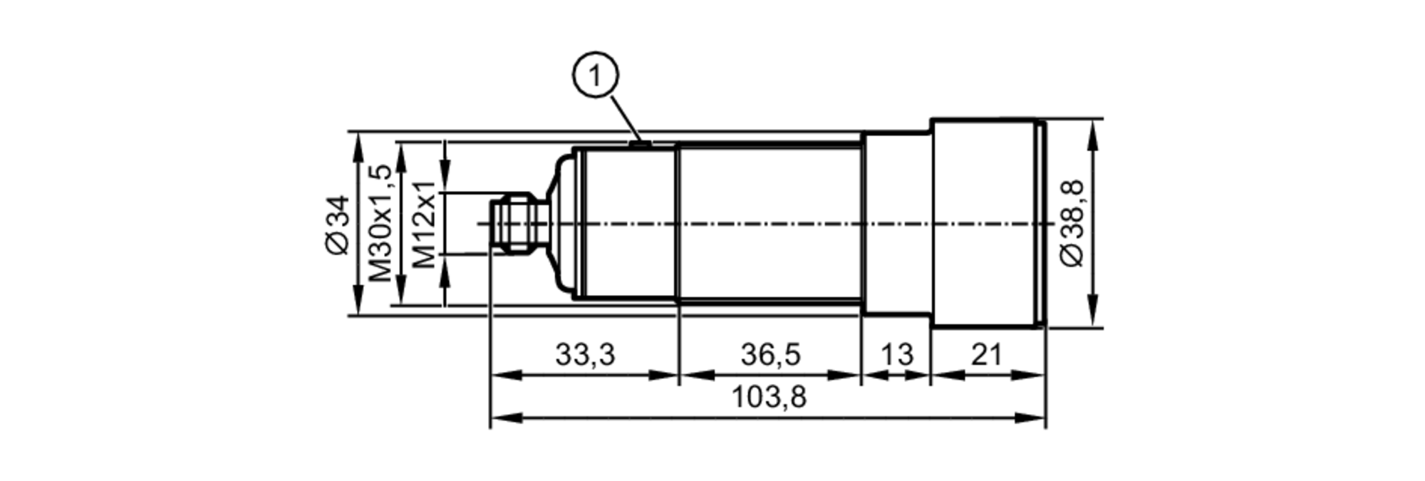 UIT504 - Ultrasonic sensor - ifm