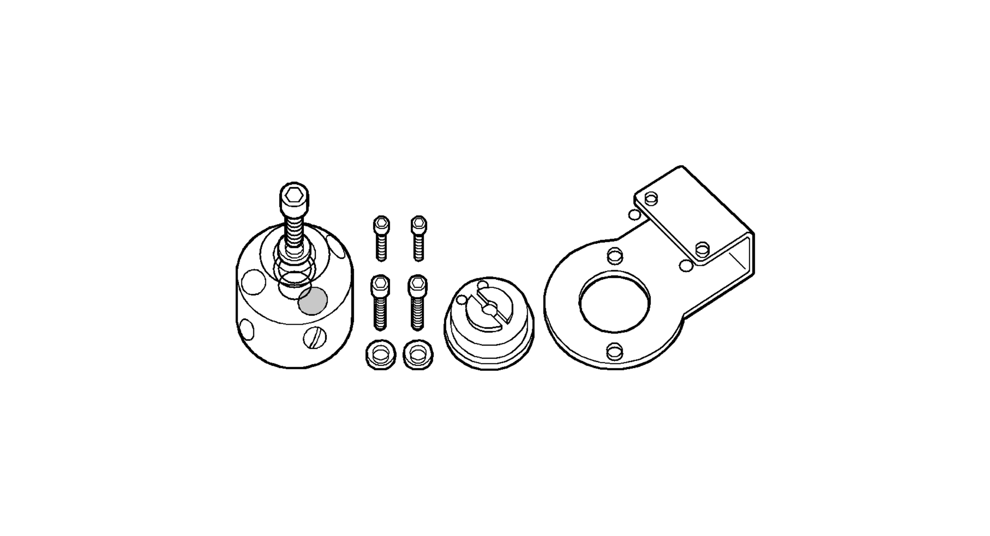 E10651 - Target puck mounting set for valve actuators - ifm