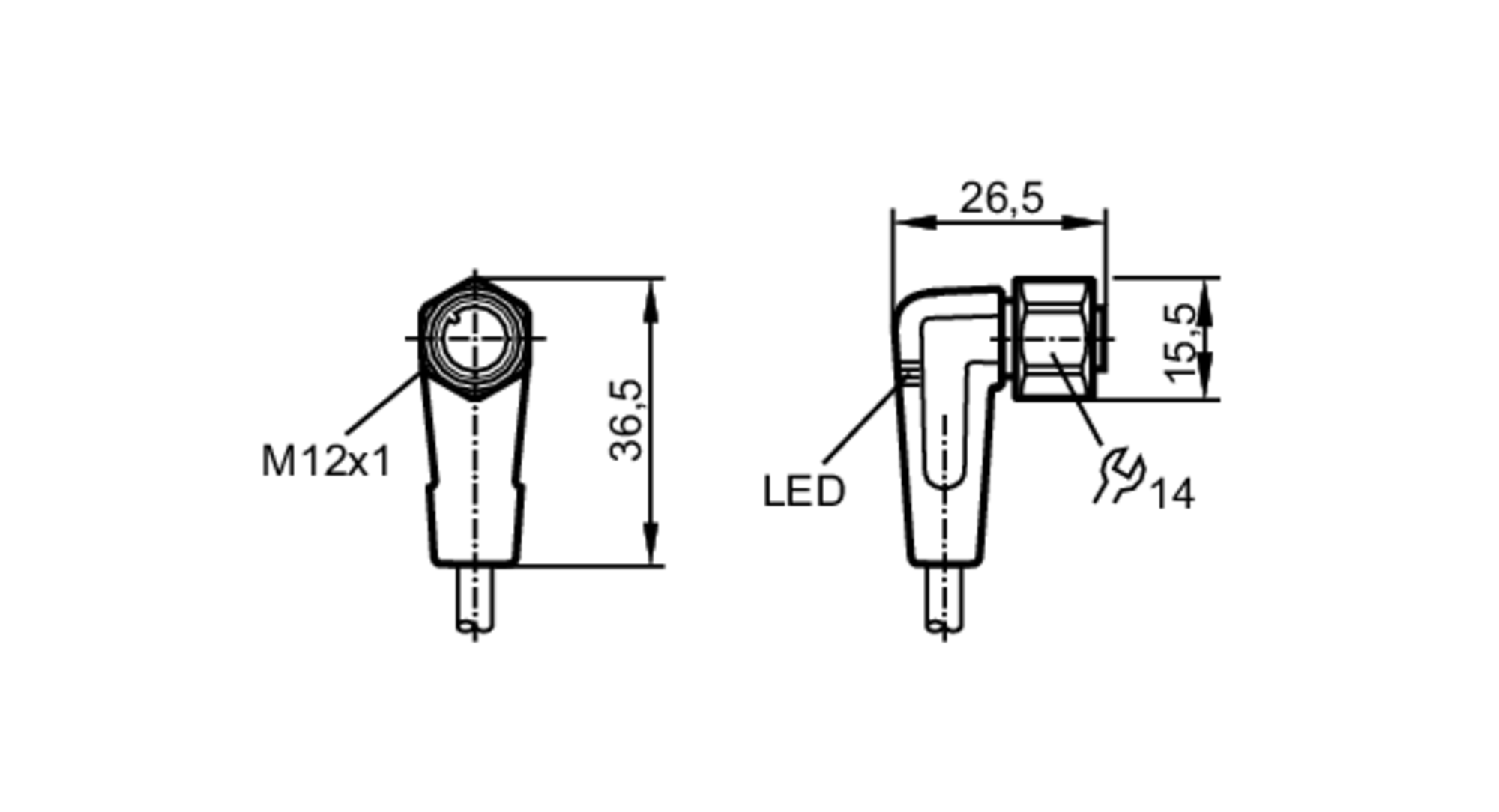 EVT009 - Connecting cable with socket - ifm